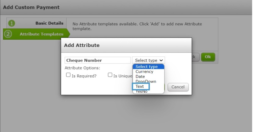 Custom Payment Types – Support Centre