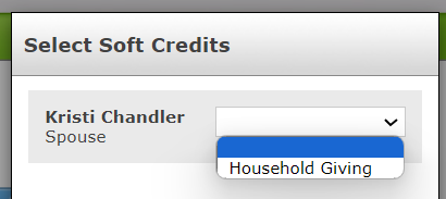 Soft Crediting Orders – Support Centre