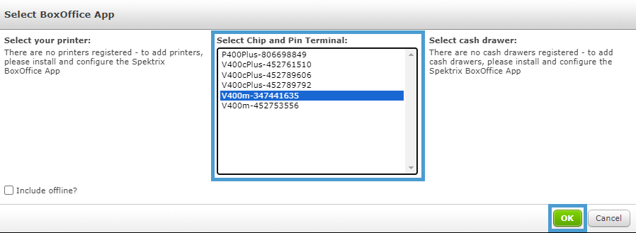 Setting up a V400c Plus and V400m Spektrix Payments Terminal – Support Centre