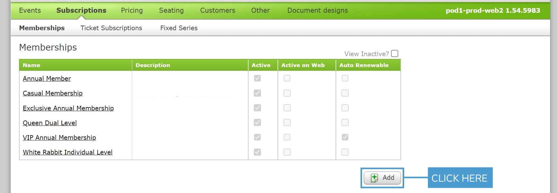 Setting Up and Editing Memberships – Support Centre