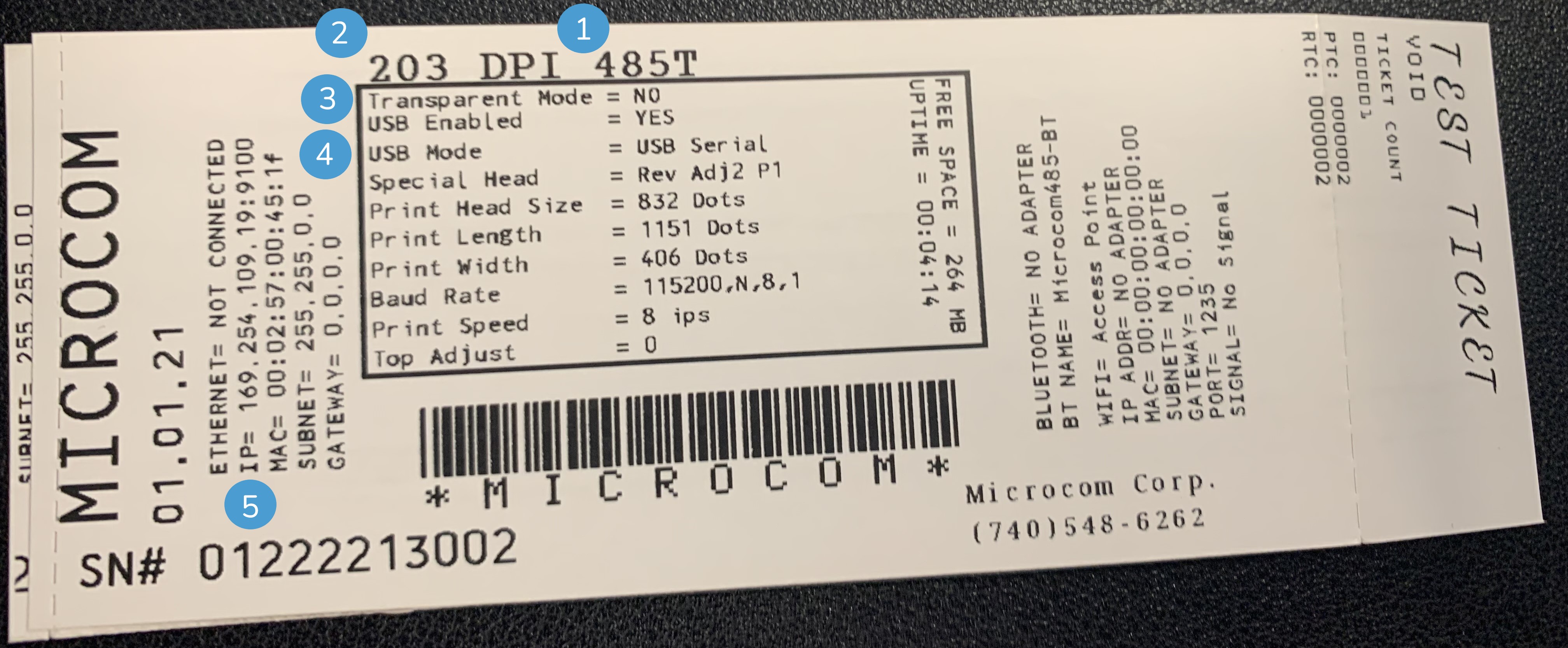 Setting Up a Microcom 485T Ticket Printer – Support Centre