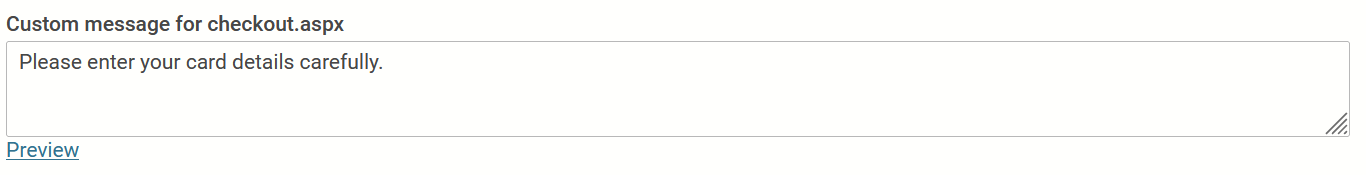 Custom Website Messages for iframes – Support Centre