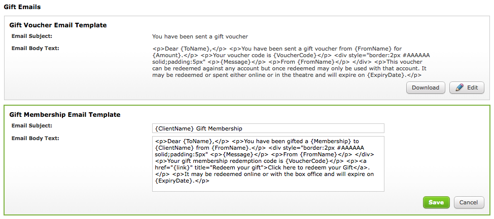 Gift Memberships – Support Centre