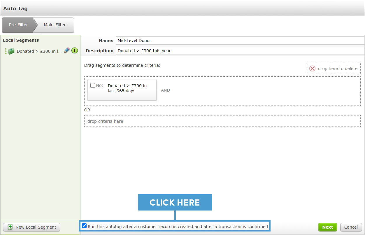 Normal Tags and Auto Tags – Support Centre